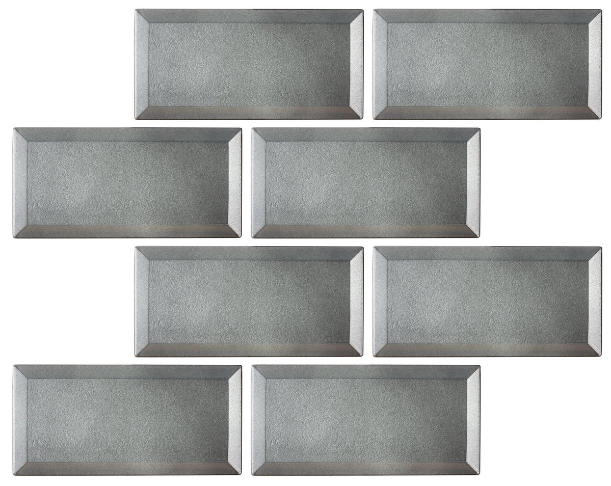 Charcoal Mist Back-Beveled 3" x 6" Subway Tile — Surprise Granite