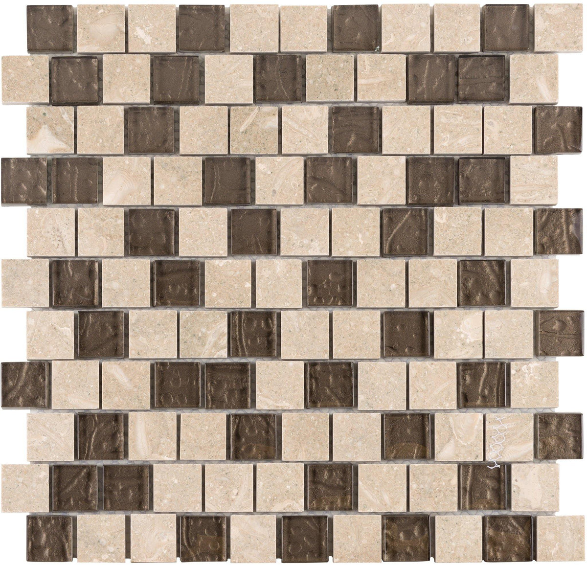 Urban Jungle 1" x 1" Offset Mosaic — Surprise Granite