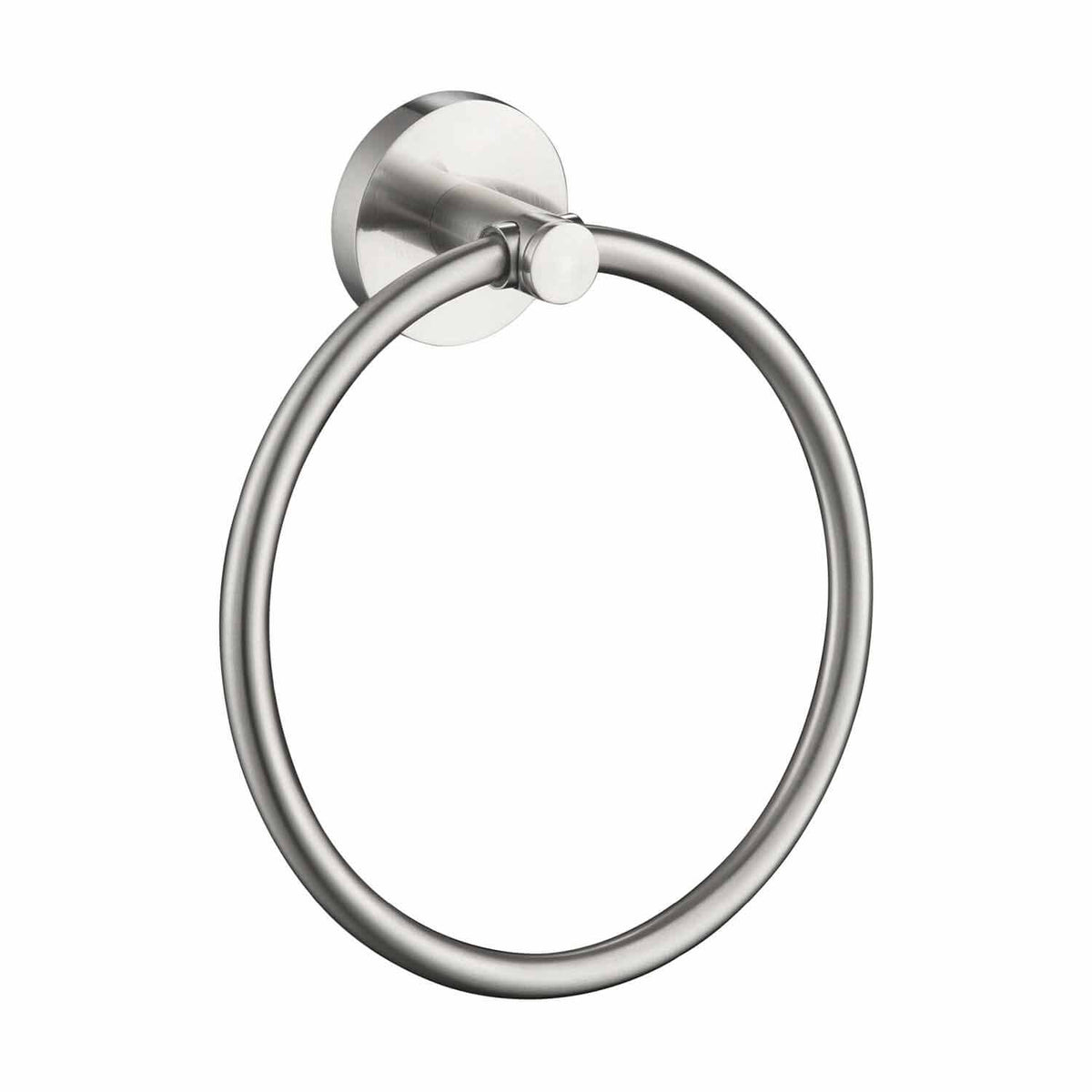 Circular Bathroom Towel Ring Brushed Nickel — Surprise Granite